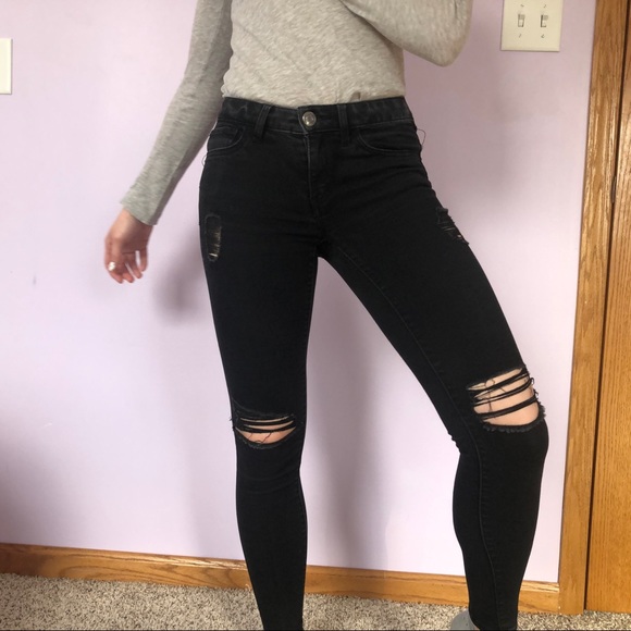 SO | Jeans | Ripped Black Skinny Jeans | Poshmark